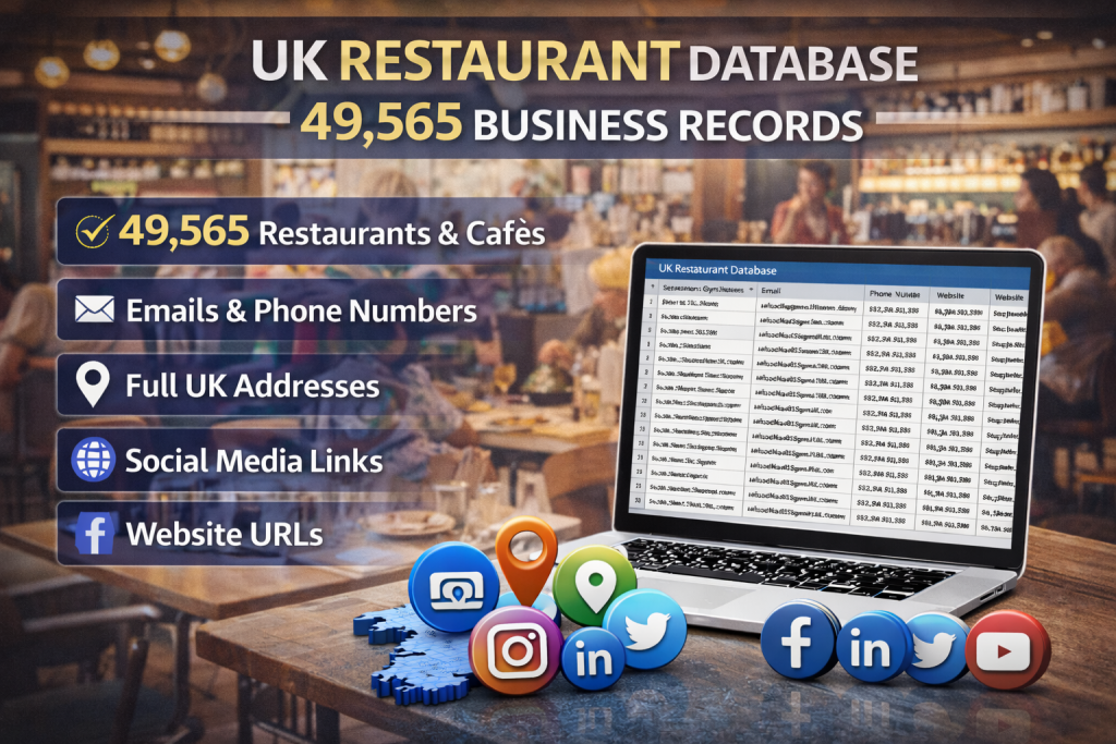 UK Restaurant Database - Bitrixa Limited